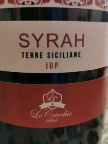 Lo Cricchio Vini Syrah | Vivino US