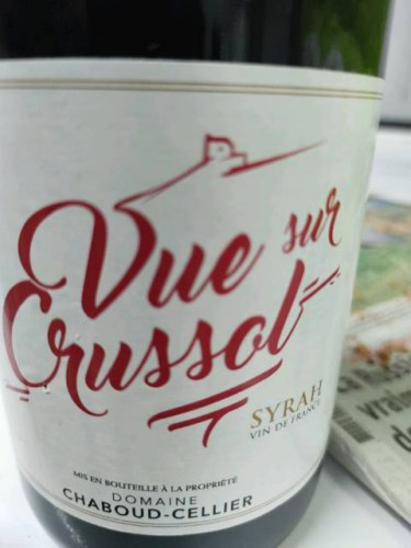Domaine Chaboud Cellier Vue Sur Crussot Syrah | Vivino US