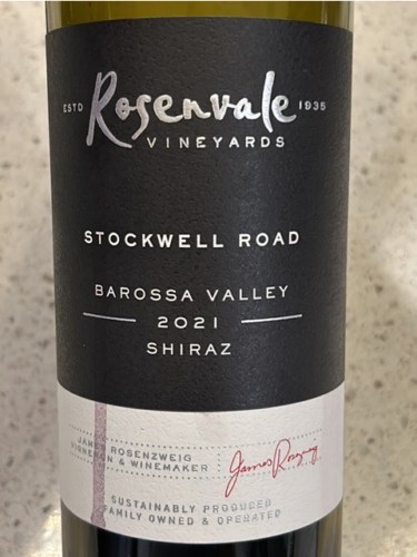 Rosenvale Stockwell Road Shiraz | Vivino English