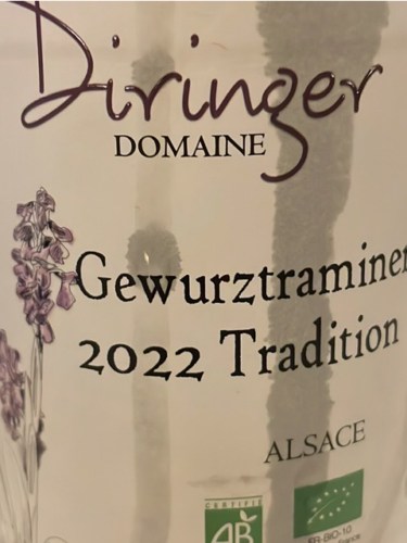 Domaine Diringer Gewürztraminer Tradition | Vivino US