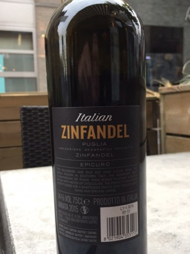 2015 The Italian Zinfandel Primitivo Puglia | Vivino