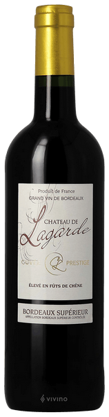 Vignobles Raymond Chateau de Lagarde Cuvée Prestige Bordeaux Supérieur ...