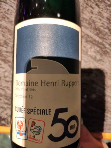 Domaine Henri Ruppert Cuvée Spéciale 50 Ans Sélection 12 Pinot Gris ...