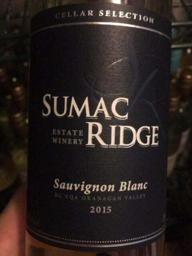 2015 Sumac Ridge Estate Cellar Selection Sauvignon Blanc | Vivino US