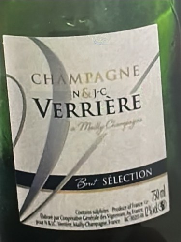 N & JC Verrière Selection Brut Champagne Grand Cru 'Mailly' | Vivino US
