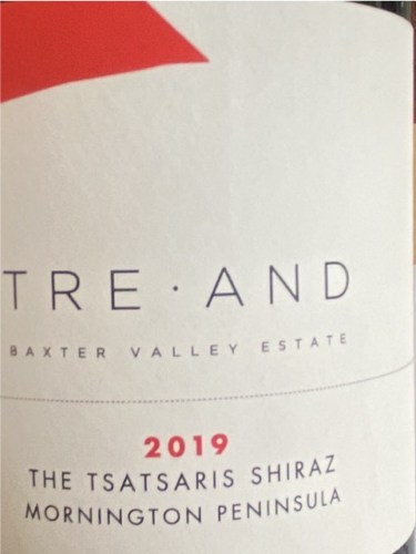 TreAnd at Baxter Valley Estate The Tsatsaris Shiraz | Vivino US