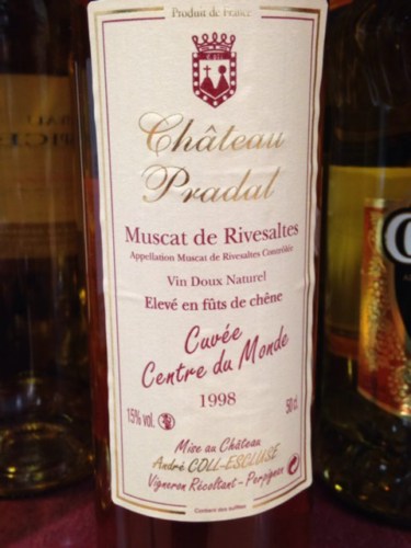 Château Pradal Cuvée Centre du Monde Muscat de Rivesaltes Doux Natural ...