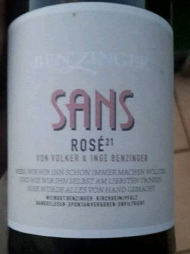 Benzinger Sans Rosé | Vivino US