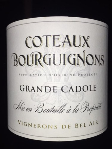 Vignerons de Bel Air Coteaux Bourguignons Grande Cadole | Vivino 日本