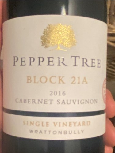 Pepper Tree Single Vineyard Block 21A Cabernet Sauvignon | Vivino English