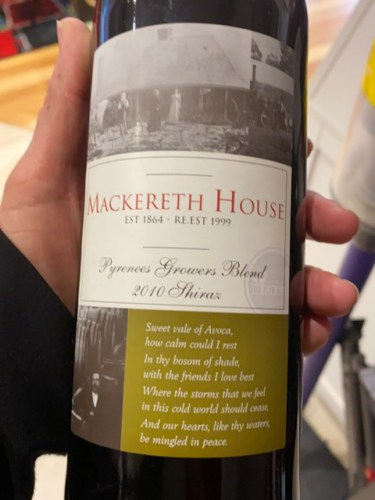 Mackereth House Growers Blend Shiraz | Vivino US