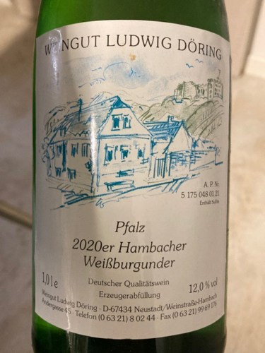 Ludwig Döring Hambacher Weissburgunder | Vivino US