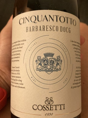 Cossetti Cinquantotto Barbaresco | Vivino US