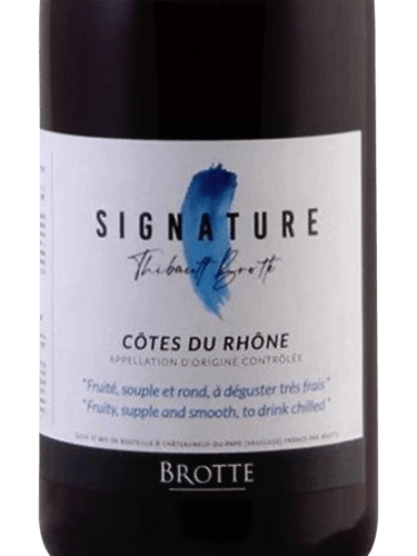 Brotte Signature Côtes-du-Rhône | Vivino English