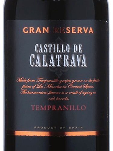 Castillo de Calatrava Gran Reserva Tempranillo | Vivino US