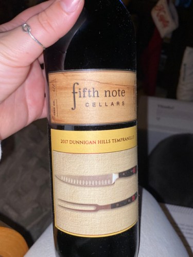 Fifth Note Cellars Tempranillo | Vivino US
