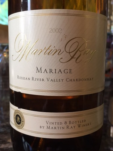 Martin Ray Mariage Chardonnay | Vivino US