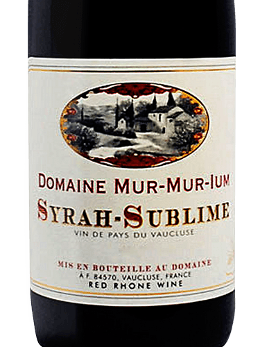 Domaine Le Mur-Mur-Ium Syrah - Sublime Vin De Pays Du Vaucluse | Vivino ...