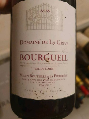 Cave des Vins de Bourgueil Domaine de la Grive Bourgueil | Vivino US