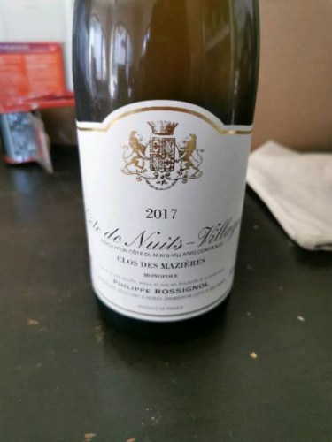 2017 Philippe Rossignol Clos des Mazières Côte de Nuits Villages | Vivino US