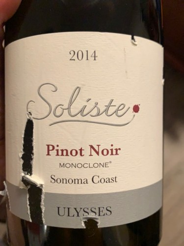 Soliste Ulysses Monoclone Pinot Noir | Vivino Brasil