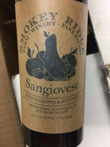 Smokey Ridge Sangiovese | Vivino US