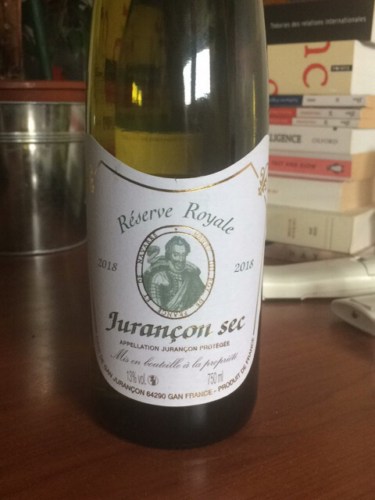 2018 Cave des Producteurs de Jurançon Reserve Royale Jurançon Sec ...
