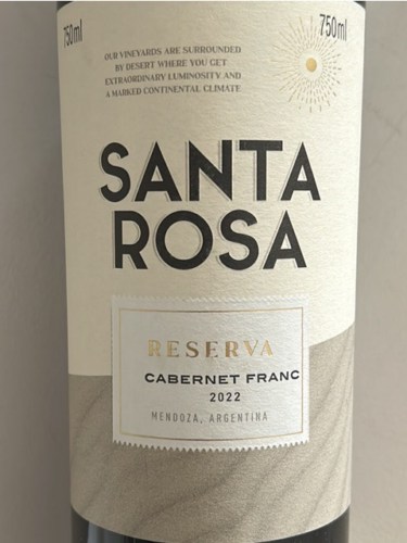 Santa Rosa Estate Reserva Cabernet Franc | Vivino US