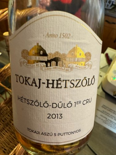 Hétszölö Tokaji Aszú 5 Puttonyos Hétszölö-Dülö 1er Cru | Vivino US