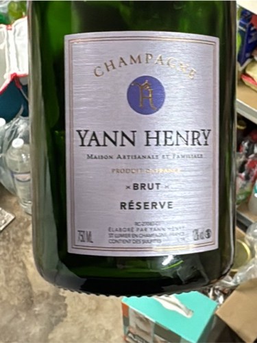 Yann Henry Réserve Brut Champagne | Vivino US