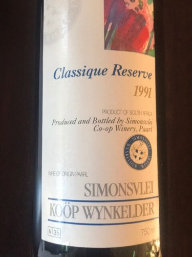 Simonsvlei Classique Reserve | Vivino US