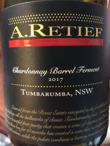 A. Retief Chardonnay Barrel Ferment | Vivino US