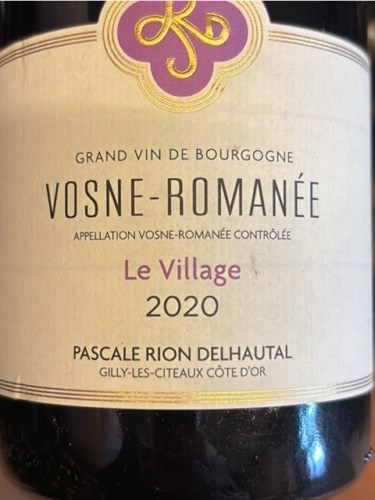 Pascale Rion Delhautal Vosne-Romanée Le Village | Vivino Monaco