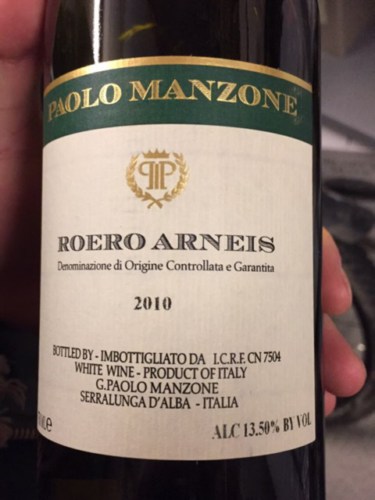Paolo Manzone Roero Arneis | Vivino US