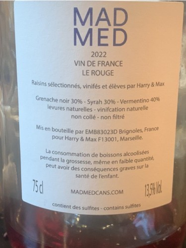 Mad Med Le Rouge | Vivino US