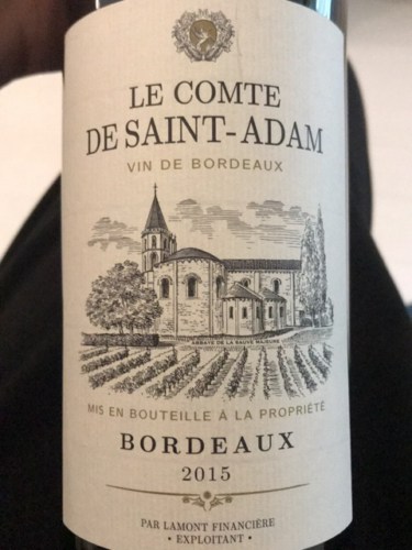 Lamont Financière Le Comte de Saint-Adam Bordeaux | Vivino US