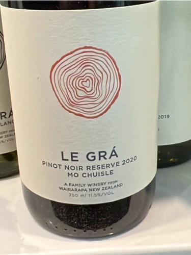 Le Grá Vineyard and Winery Pinot Noir Reserve Mo Chuisle | Vivino US