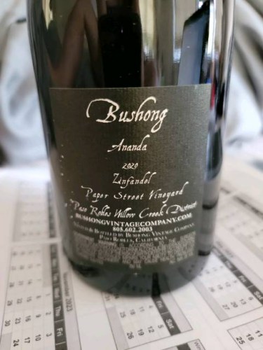 Bushong Paper Street Vineyard Ananda Zinfandel | Vivino