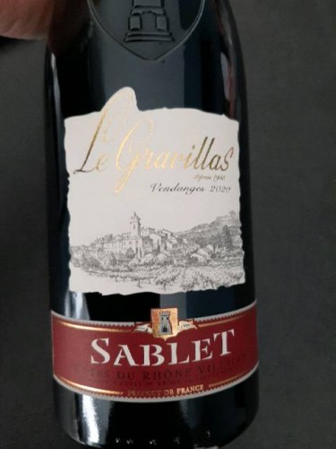2020 Le Gravillas Côtes-du-Rhône-Villages 'Sablet' Rouge | Vivino US