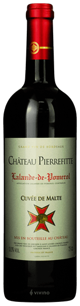 Château Pierrefitte Cuvée de Malte Lalande-de-Pomerol | Vivino English