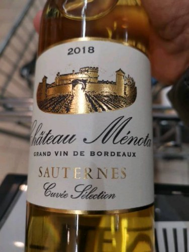 2018 Château Menota Cuvée Sélection Sauternes | Vivino France