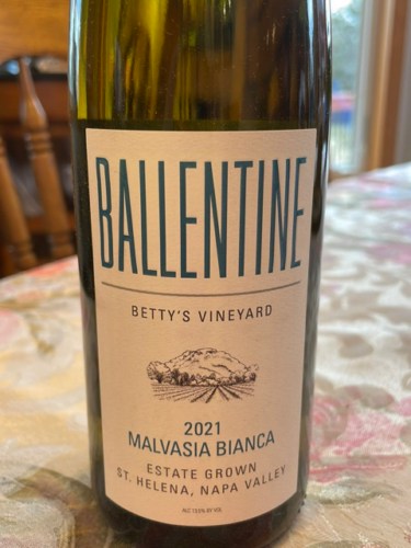 Ballentine Vineyards Betty's Vineyard Malvasia Bianca | Vivino US