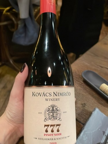2019 Kovács Nimród 777 Pinot Noir Monopole | Vivino US