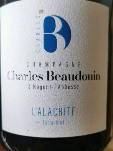 Champagne Charles Beaudouin L'Alacrite Extra Brut Champagne | Vivino US