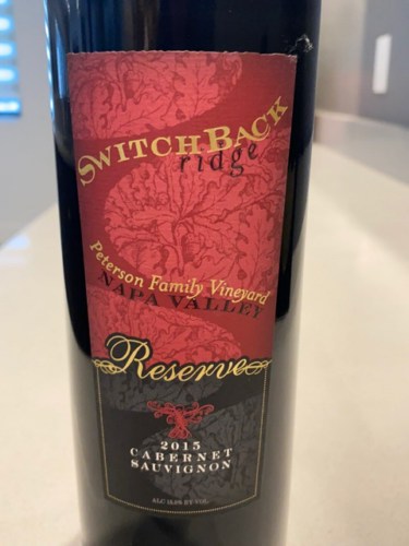 Switchback Ridge Peterson Family Vineyard Reserve Cabernet Sauvignon ...