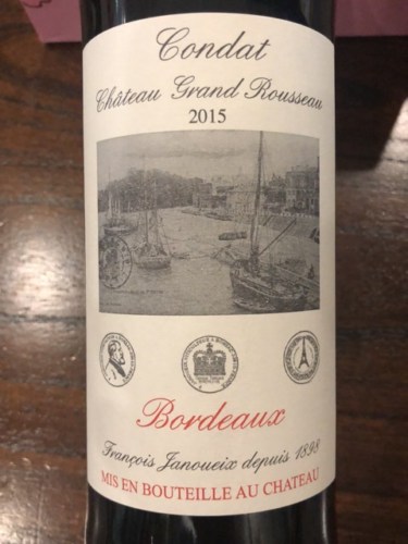 Château Condat Château Grand Rousseau Bordeaux | Vivino Brasil