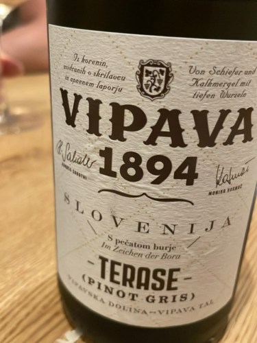 Vipava Terase Pinot Grigio | Vivino Canada
