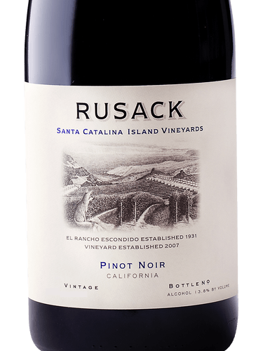 Rusack Santa Catalina Island Vineyards Pinot Noir | Vivino Australia
