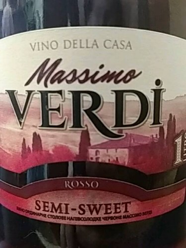 Massimo Verdi Semi-Sweet Rosso | Vivino 日本
