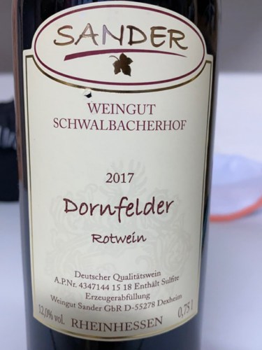 Weingut Sander - Schwalbacher Hof Dornfelder | Vivino